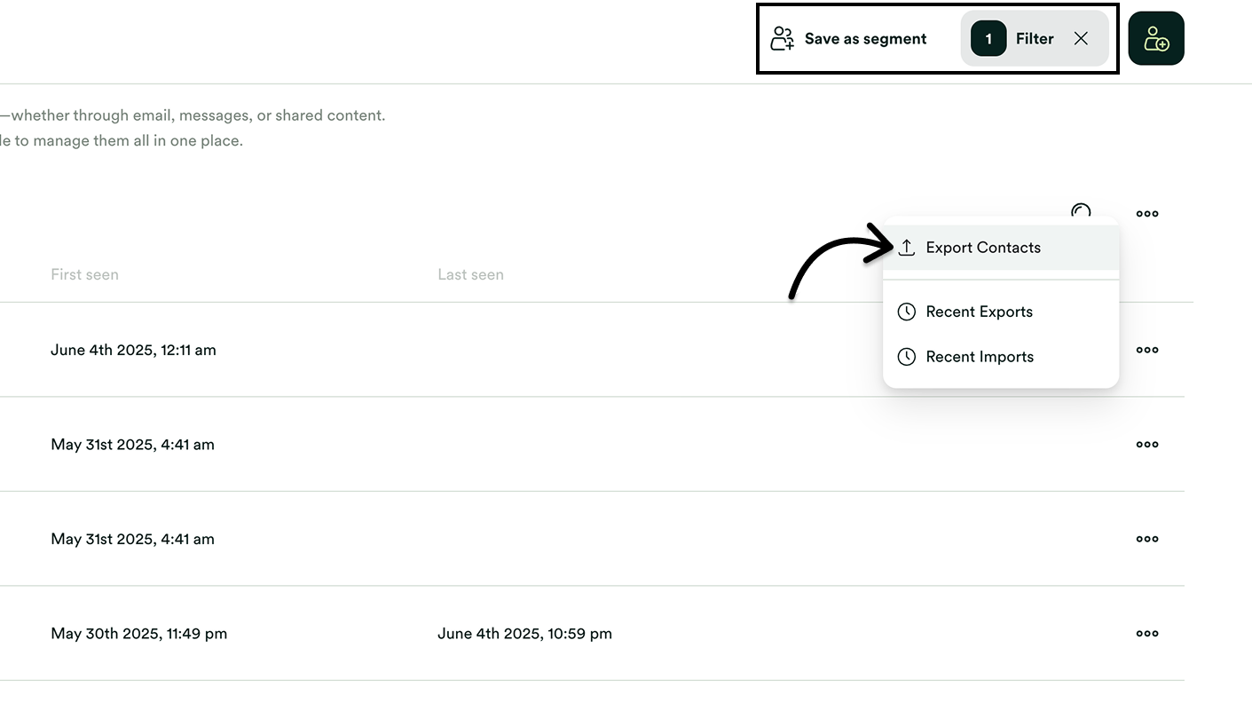 Collect contact insights using Segments